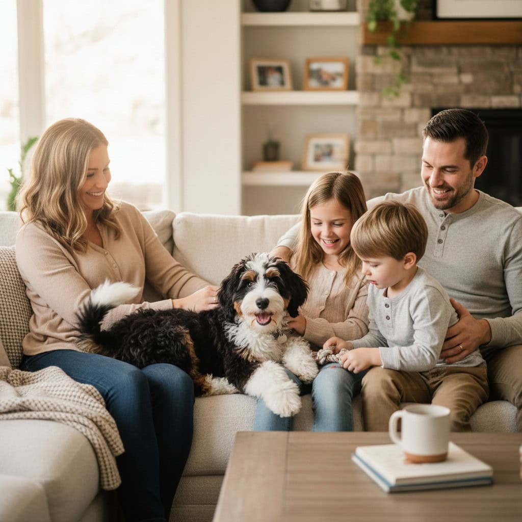 We Offer Mini Bernedoodle Puppies in Henrietta, Ohio - Ohio Puppy Paws